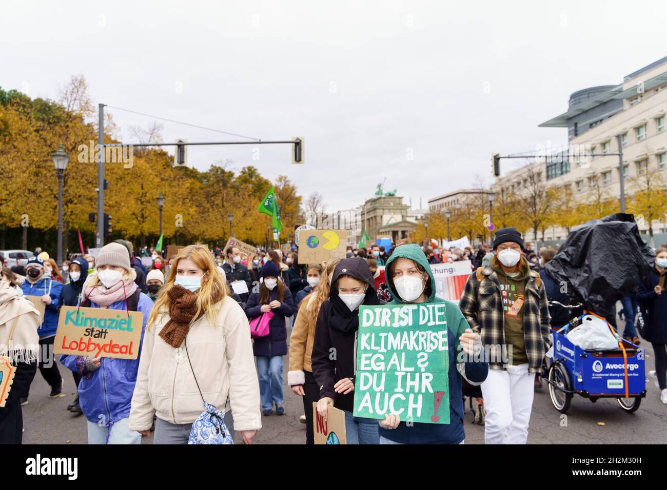 Climate demonstration in Berlin. Thousands of people rallied at Berlin ...