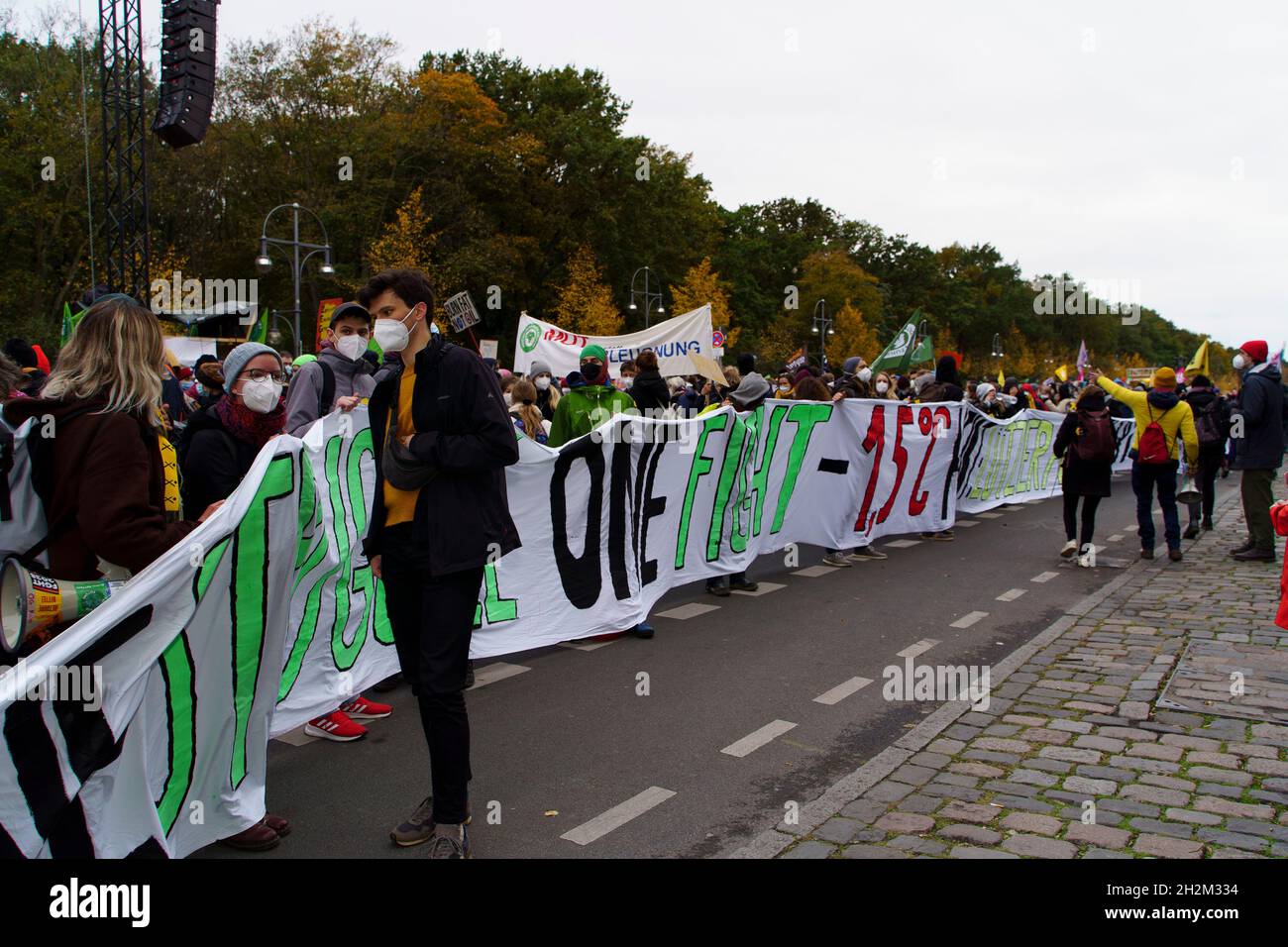 Berlin, Germany. 22nd Oct, 2021. Climate demonstration in Berlin ...
