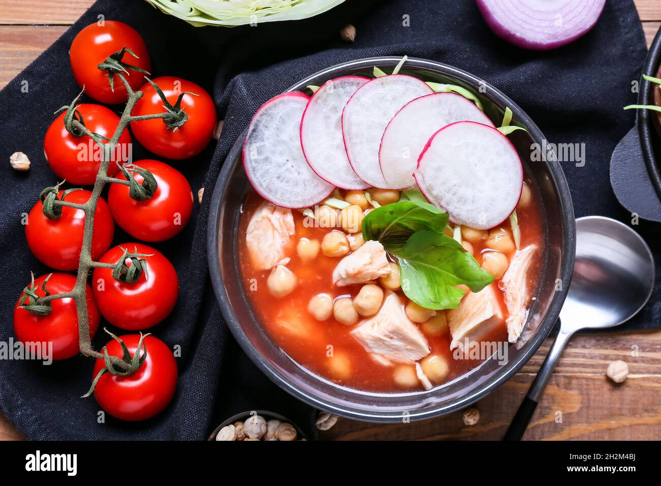 Pozole radish hi-res stock photography and images - Alamy
