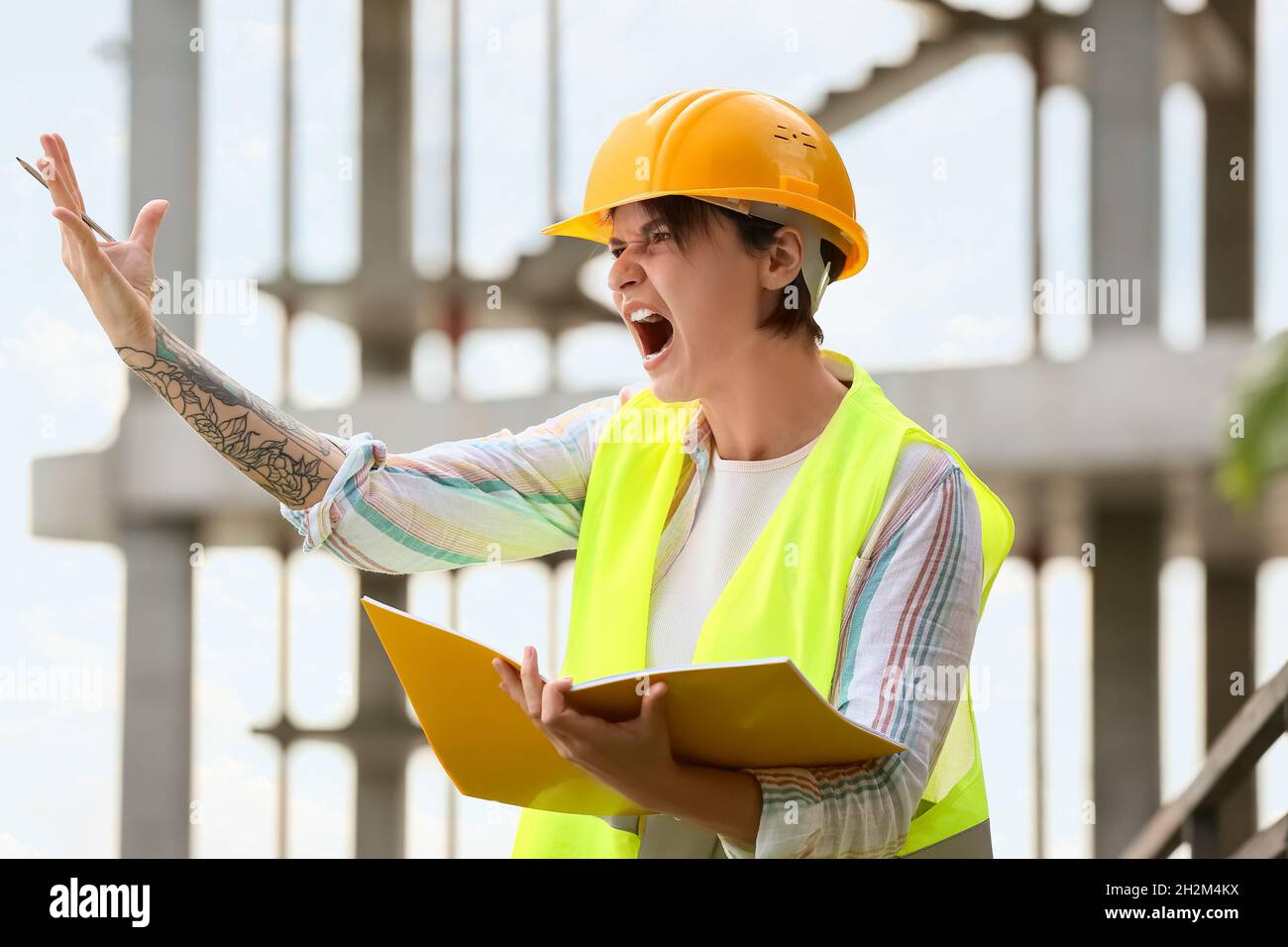 Angry Construction Worker