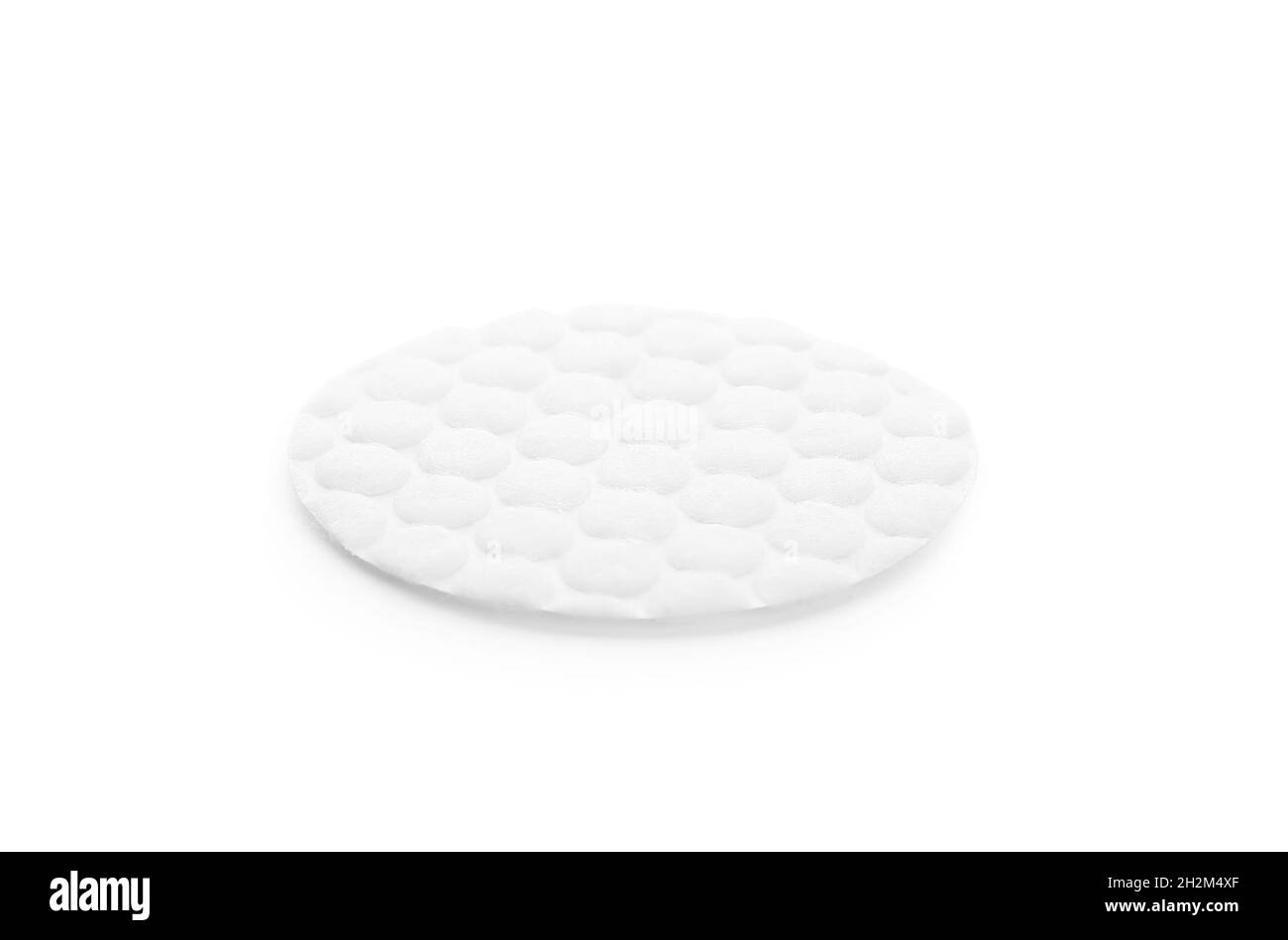 Clean cotton pad on white background Stock Photo - Alamy
