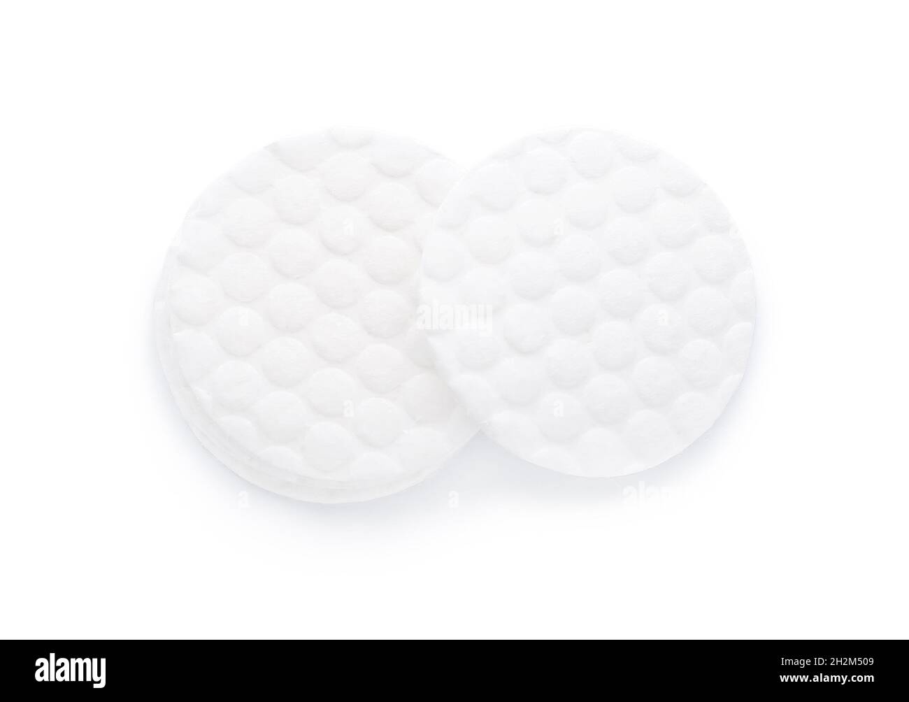 Clean soft cotton pads on white background Stock Photo - Alamy