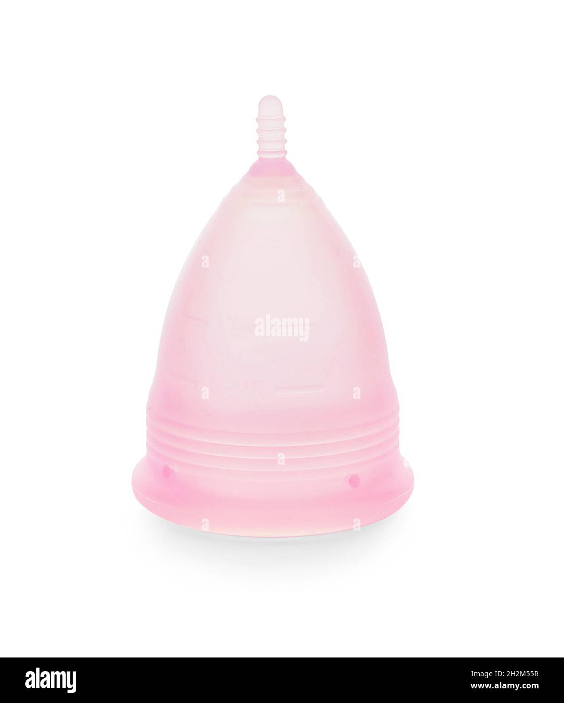 Menstrual cup on white background Stock Photo - Alamy
