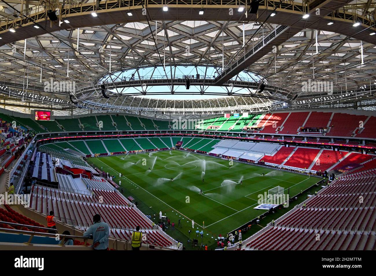 Doha, Qatar. 22nd Oct, 2021. A view shows the interior of the Al ...