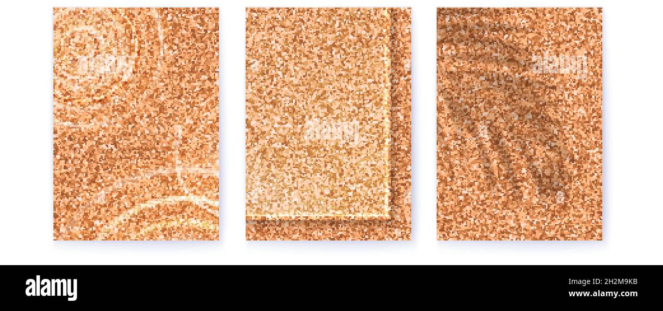 Set of glittering posters. Background for branding and show of product ...
