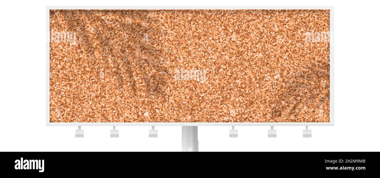 Billboard with golden glittering texture. Shadow overlay of palm leafs ...