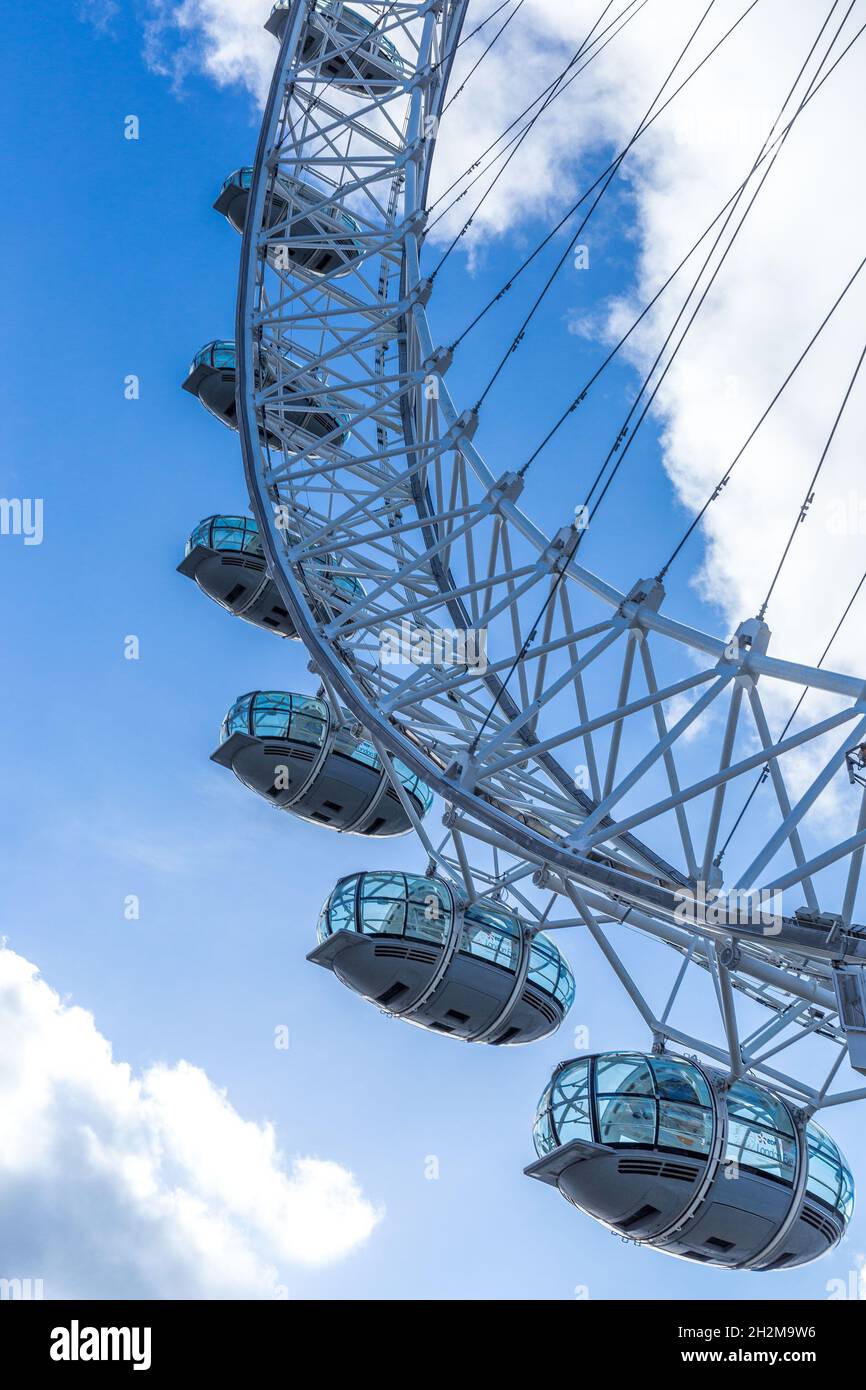 UNITED KINGDOM, LONDON, DETAILS OF THE LONDON EYE Stock Photo - Alamy