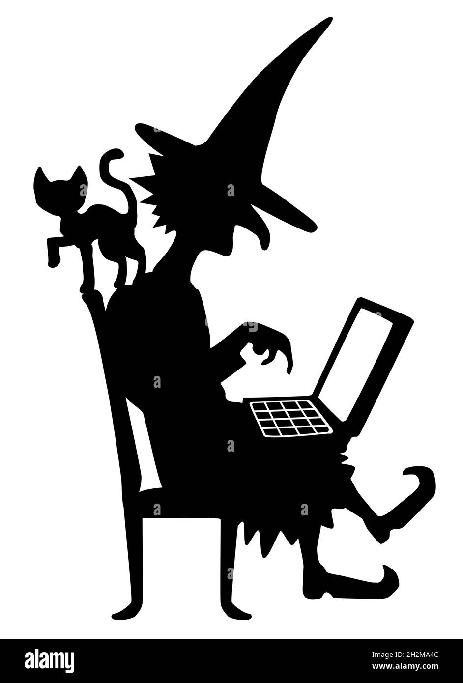 Witch computer hi-res stock photography and images - Alamy