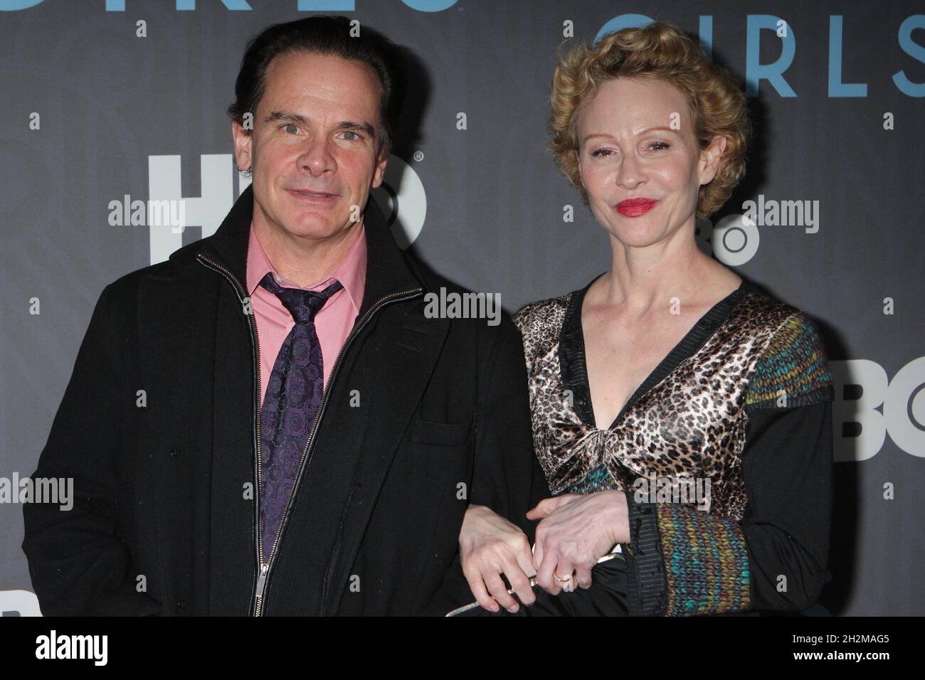 Peter Scolari and Tracy Shayne attend the premiere of HBO's "Girls ...