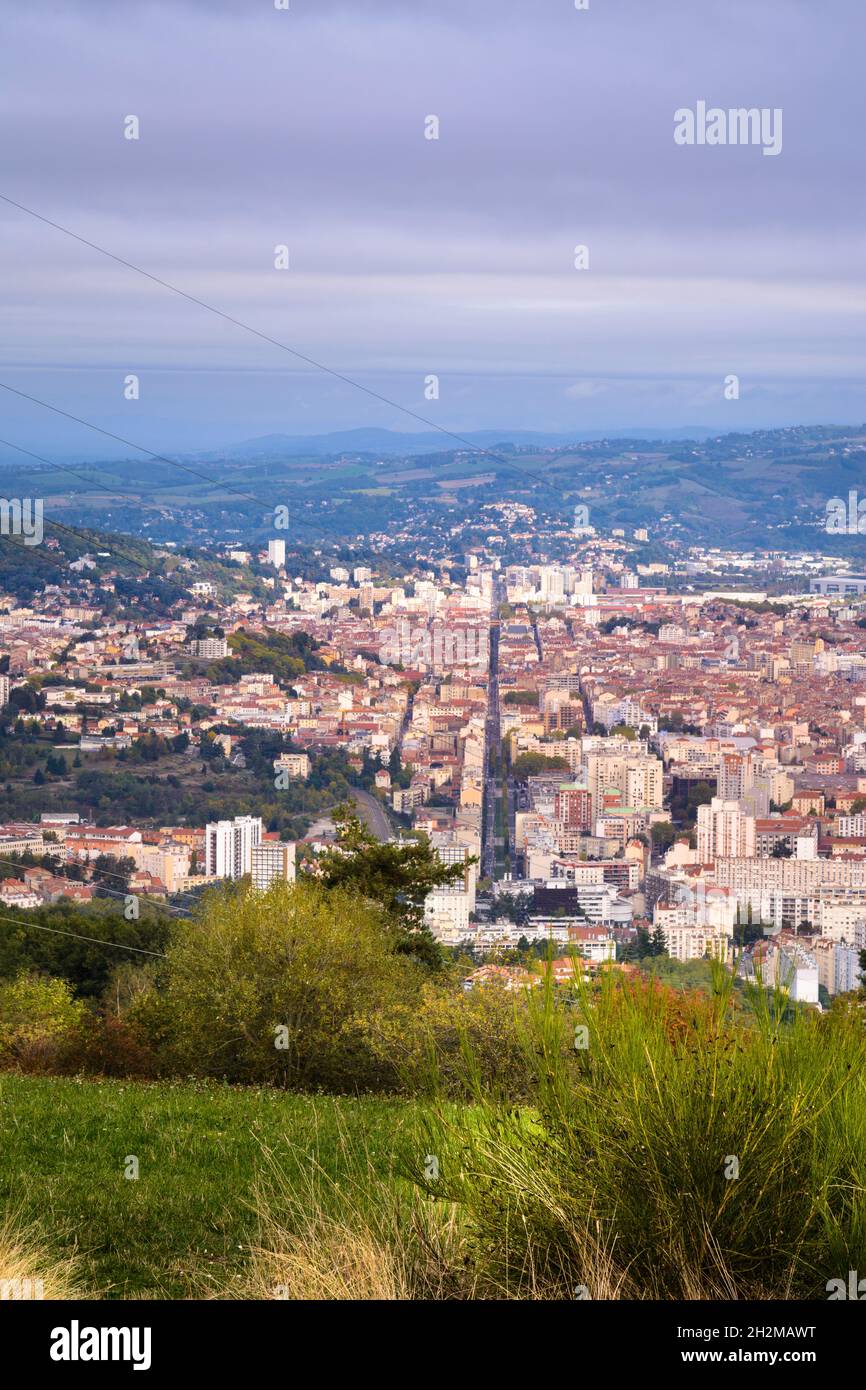 Rooftop of Saint Etienne city in France Stock Photo - Alamy