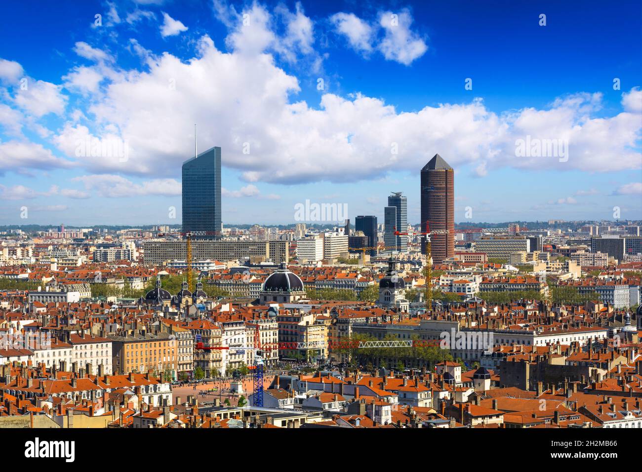 Buildings and rooftop of Lyon city Stock Photo - Alamy