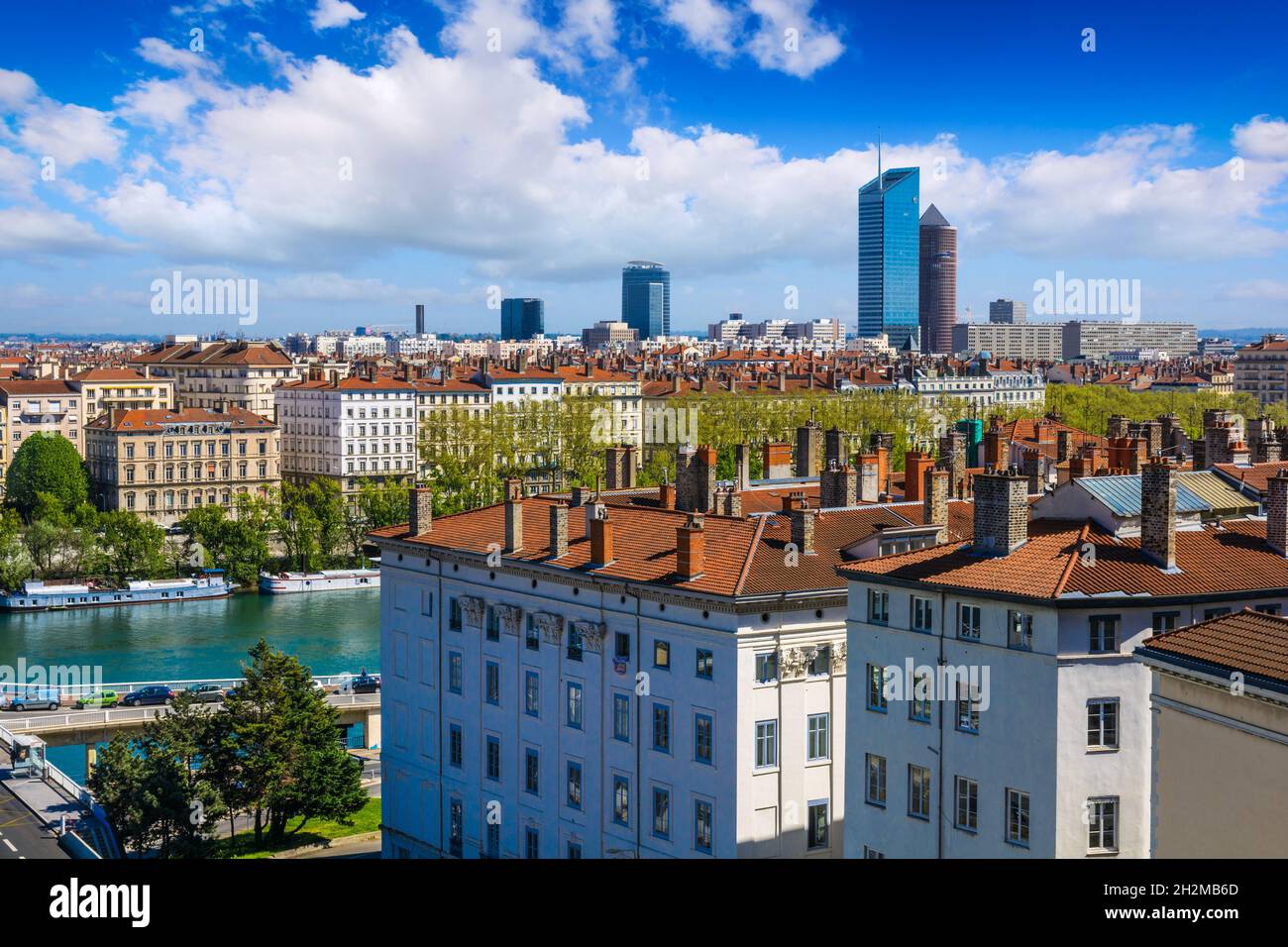 Buildings and rooftop of Lyon city Stock Photo - Alamy