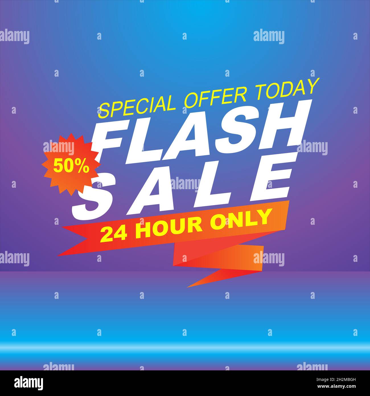 Sell banner template design with comic background Stock Vector Image ...