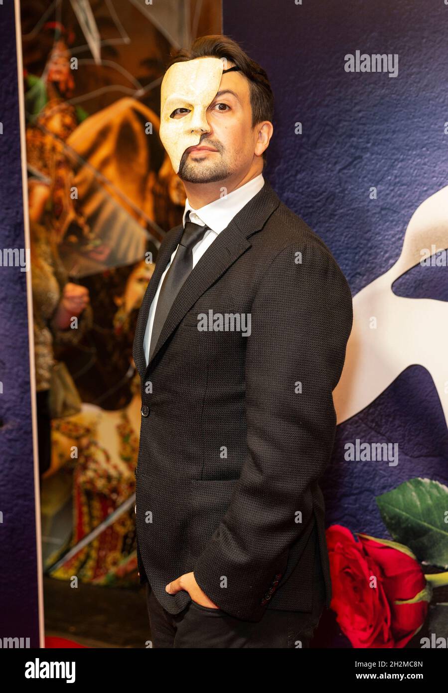 New York, NY - October 22, 2021: Lin-Manuel Miranda attends The Phantom ...