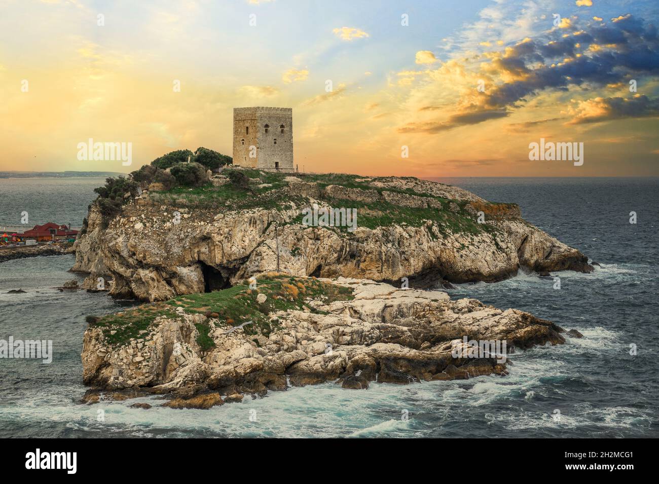 Example of ancient Mediterranean architecture and a picturesque view of ...