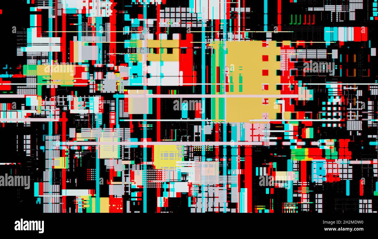 Glitched technology background Stock Photo - Alamy
