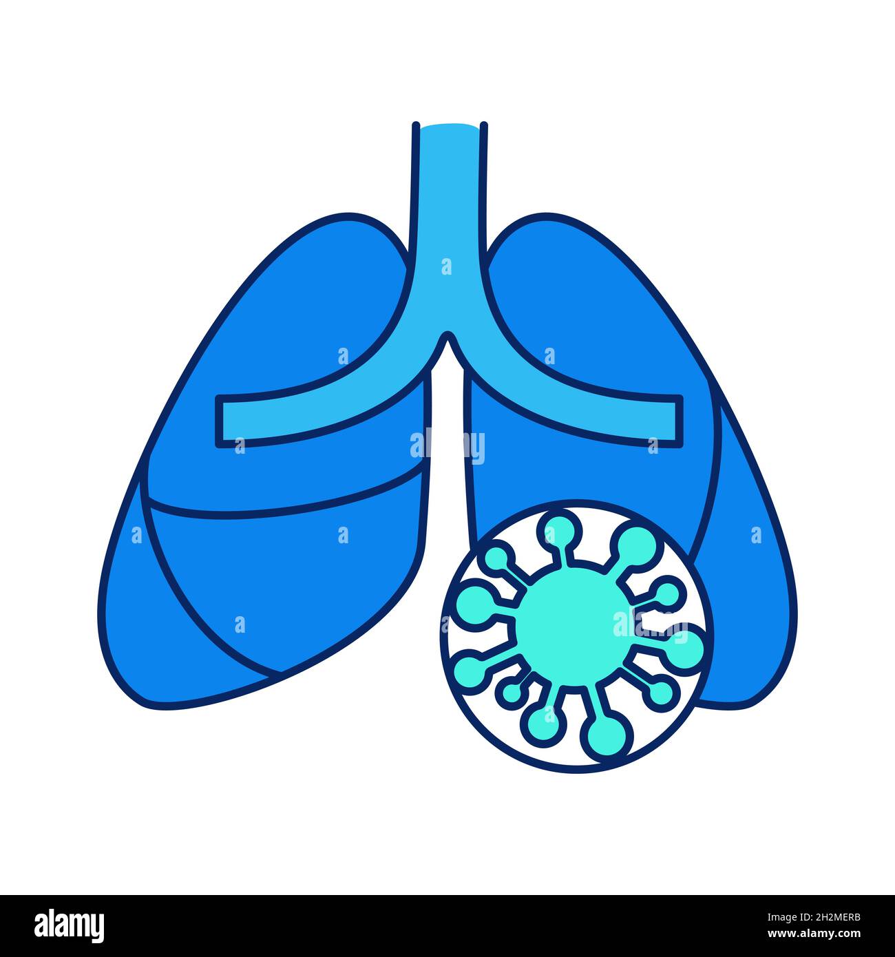 Virus bacterial infected human Stock Vector Images - Alamy