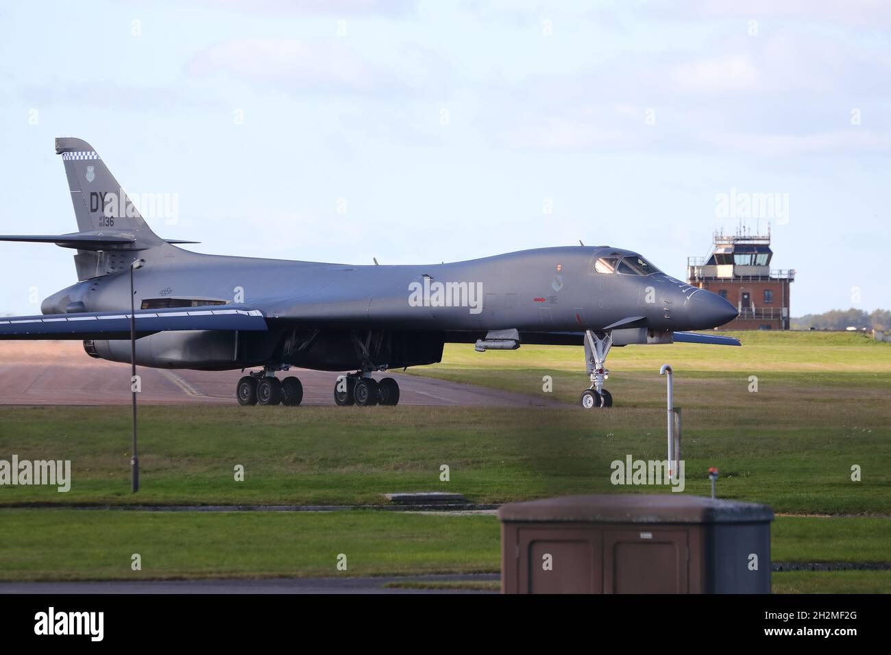 A USAF Rockwell B1-B Lancer variable-sweep wing Strategic Bomber ...