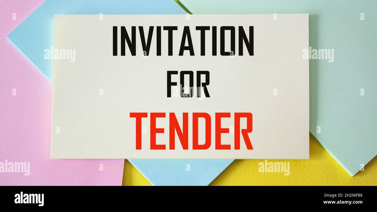 Invitation to tender hi-res stock photography and images - Alamy