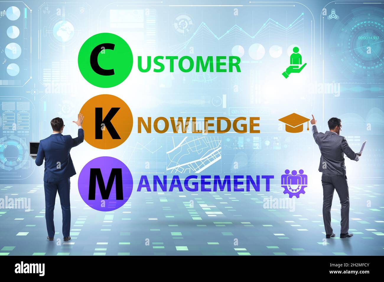 Customer knowledge management business and marketing concept Stock ...