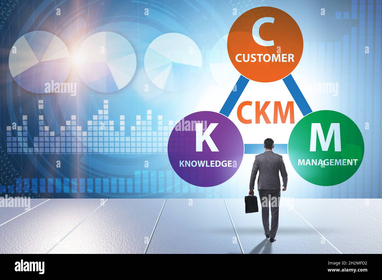 Customer knowledge management business and marketing concept Stock ...
