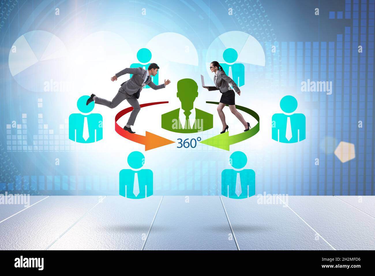 360 degree customer view for the marketing purposes Stock Photo - Alamy