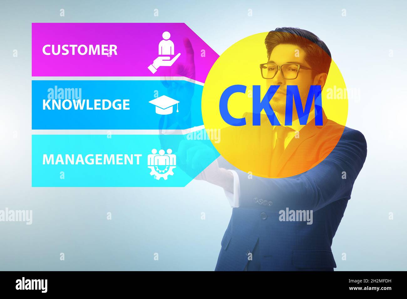 Customer knowledge management (CKM) marketing concept Stock Photo - Alamy