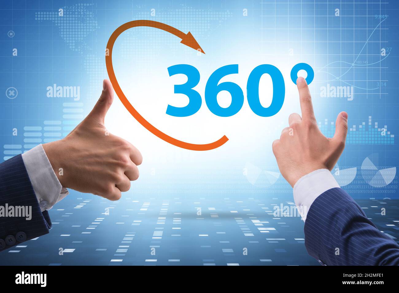 360 degree customer view for the marketing purposes Stock Photo - Alamy