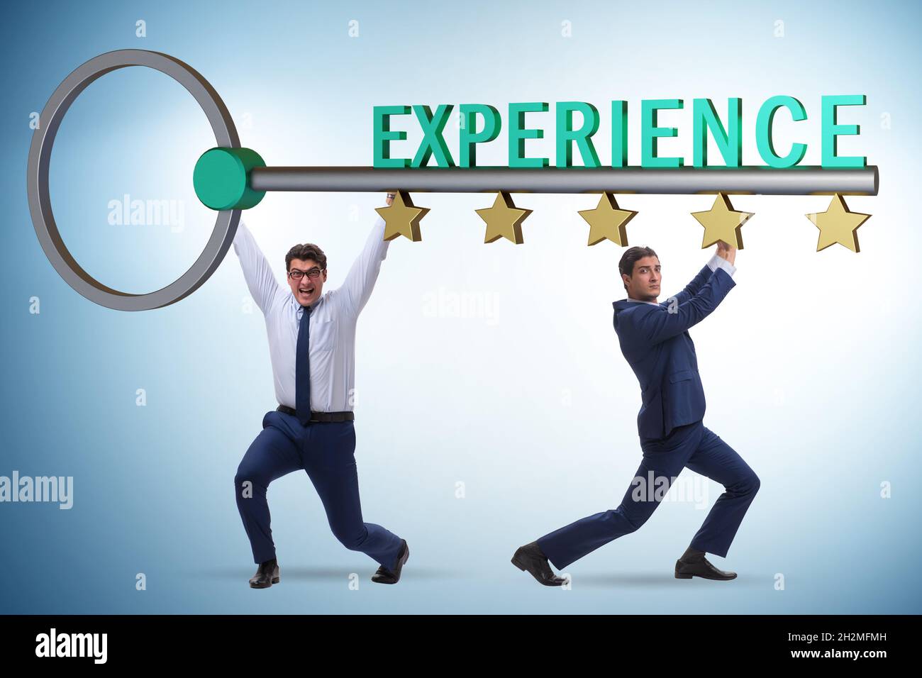Experience and competence concept with the key Stock Photo - Alamy