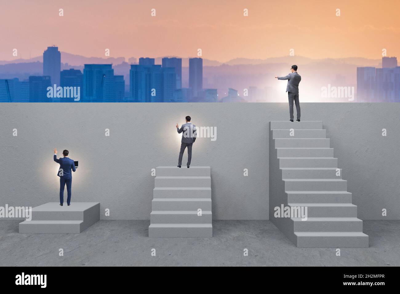 Concept of the unfair career progression Stock Photo - Alamy