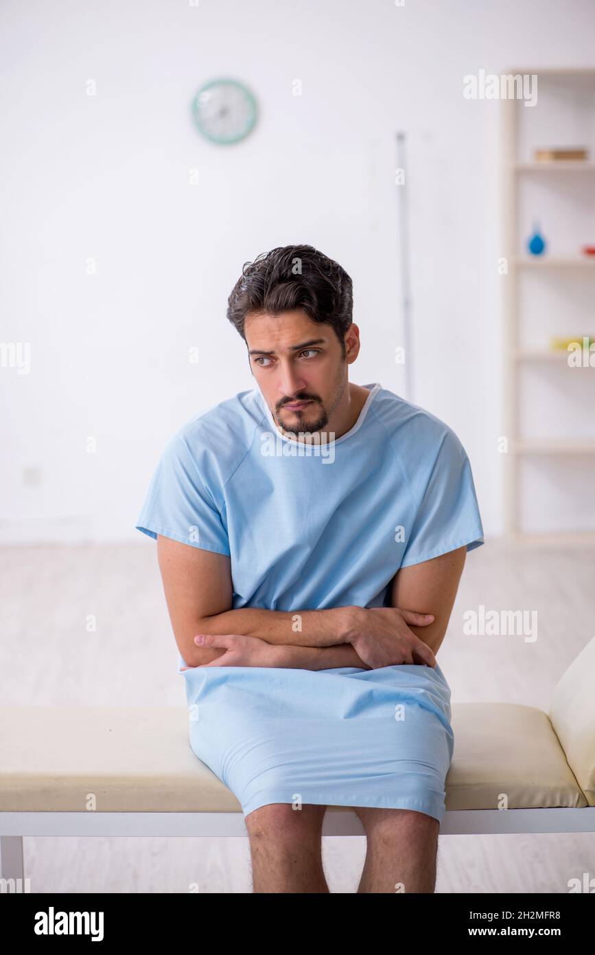 Young patient waiting for doctor in the clinic Stock Photo - Alamy
