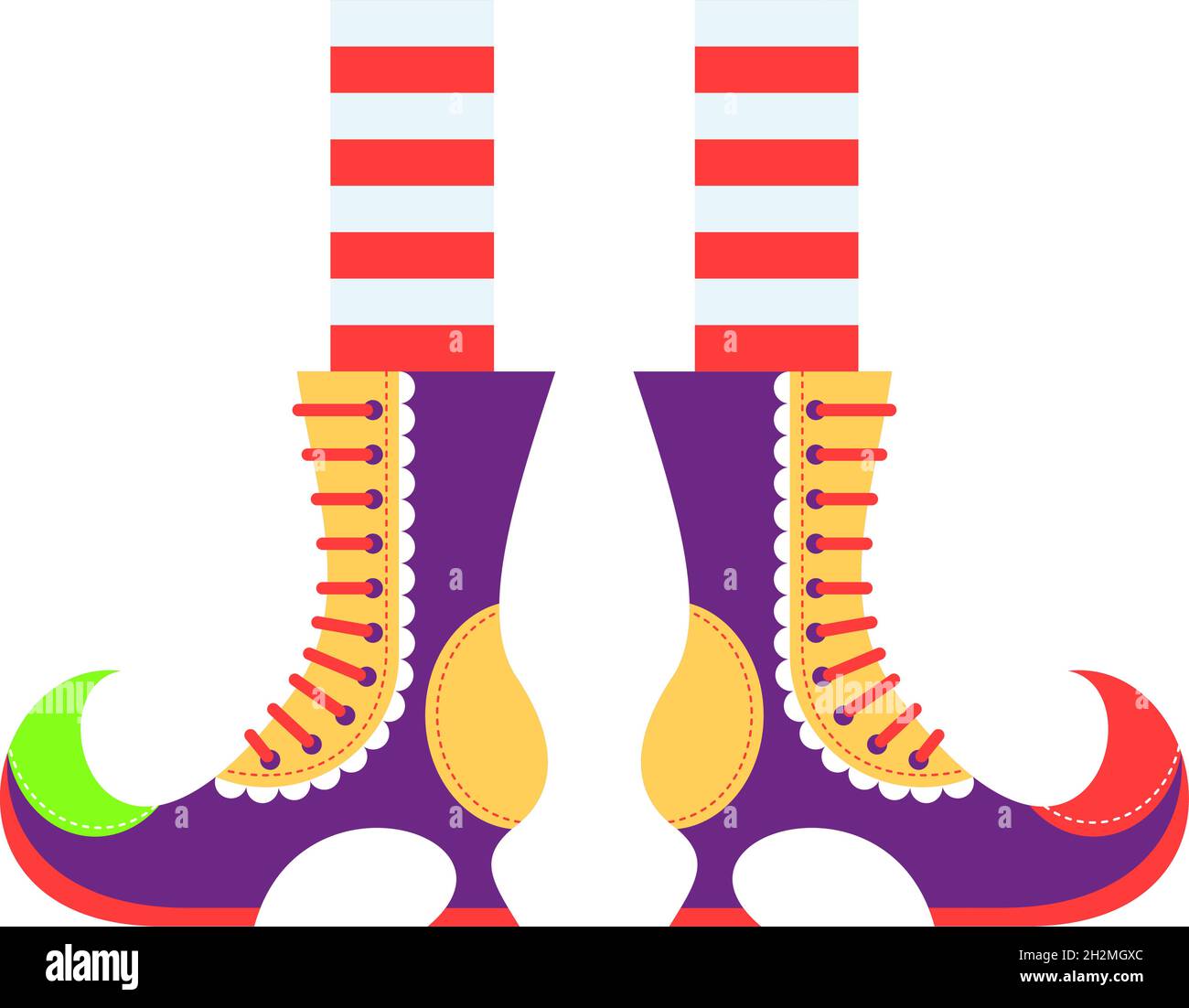 Witch Boots icon. Flat vector cartoon illustration Stock Vector Image ...