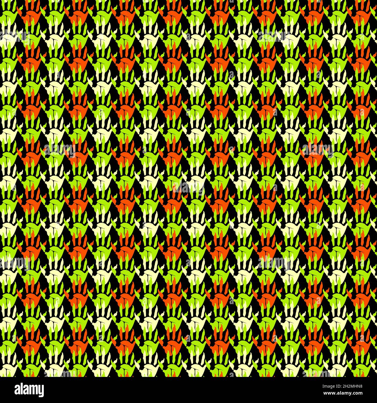 Zombie clawed hand halloween vector seamless pattern Stock Vector Image ...