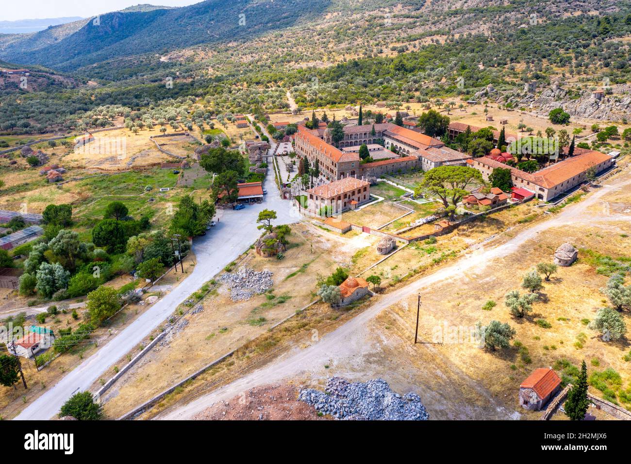 Monastery limonos hi-res stock photography and images - Alamy