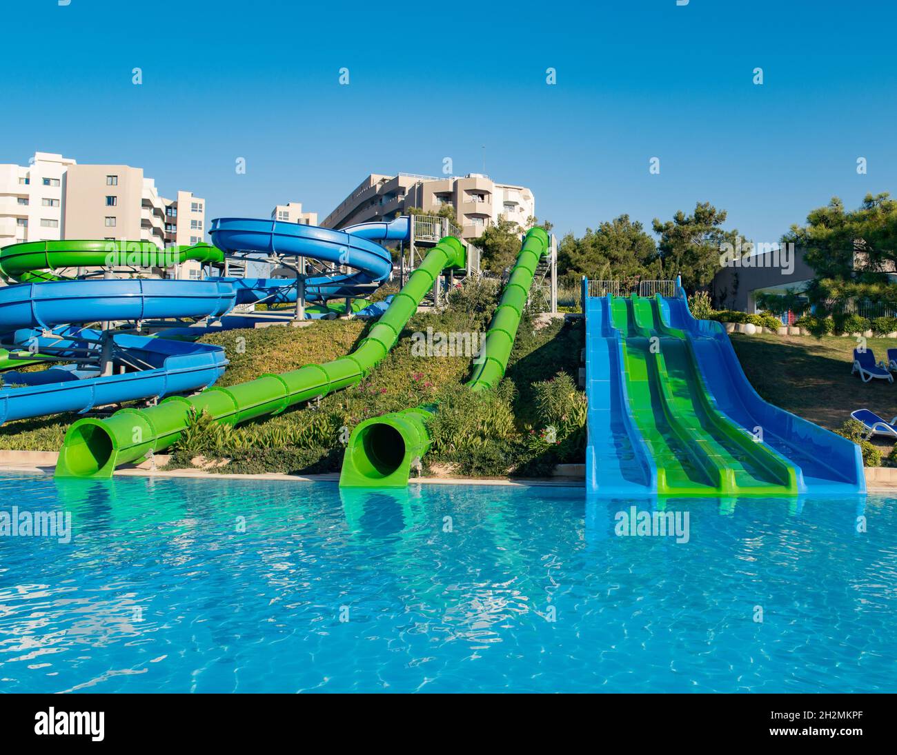 Water slide tube splash ride hi-res stock photography and images - Alamy