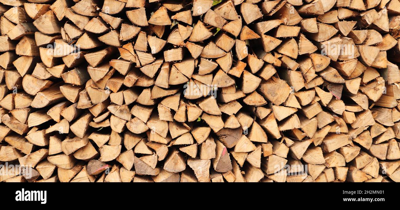 many split wood as firewood Stock Photo - Alamy