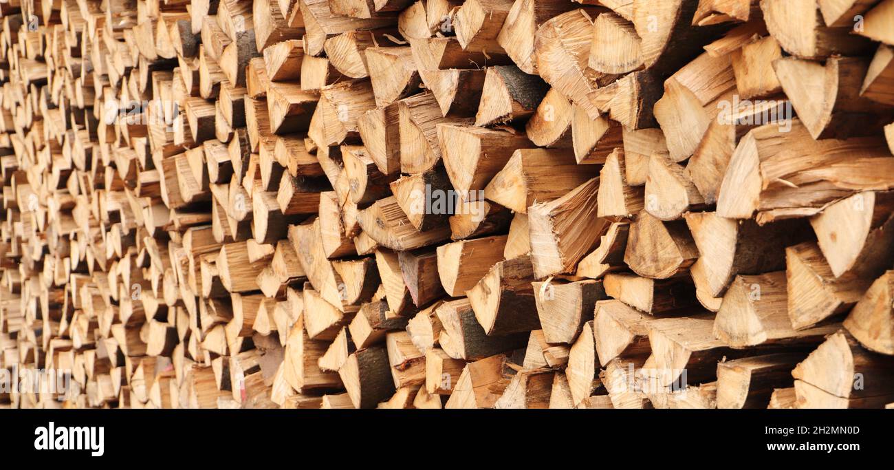 many split wood as firewood Stock Photo - Alamy