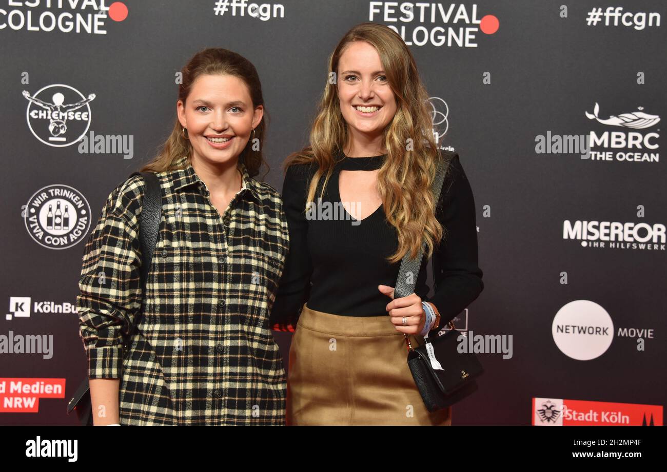 Cologne, Germany. 21st Oct, 2021. Actress Amrei Haardt and Katrin ...