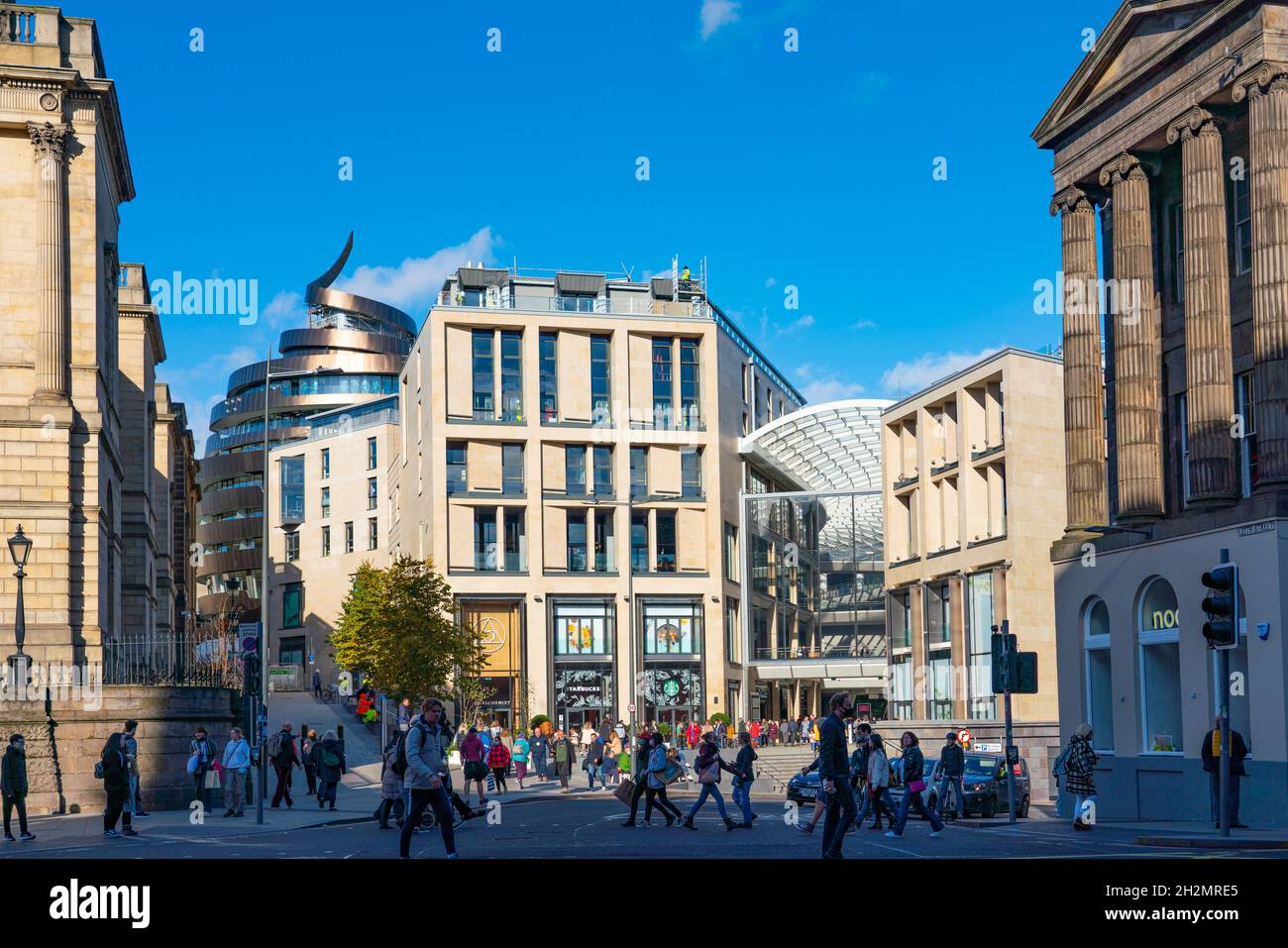 Exterior view of new St James Quarter shopping and leisure centre in ...