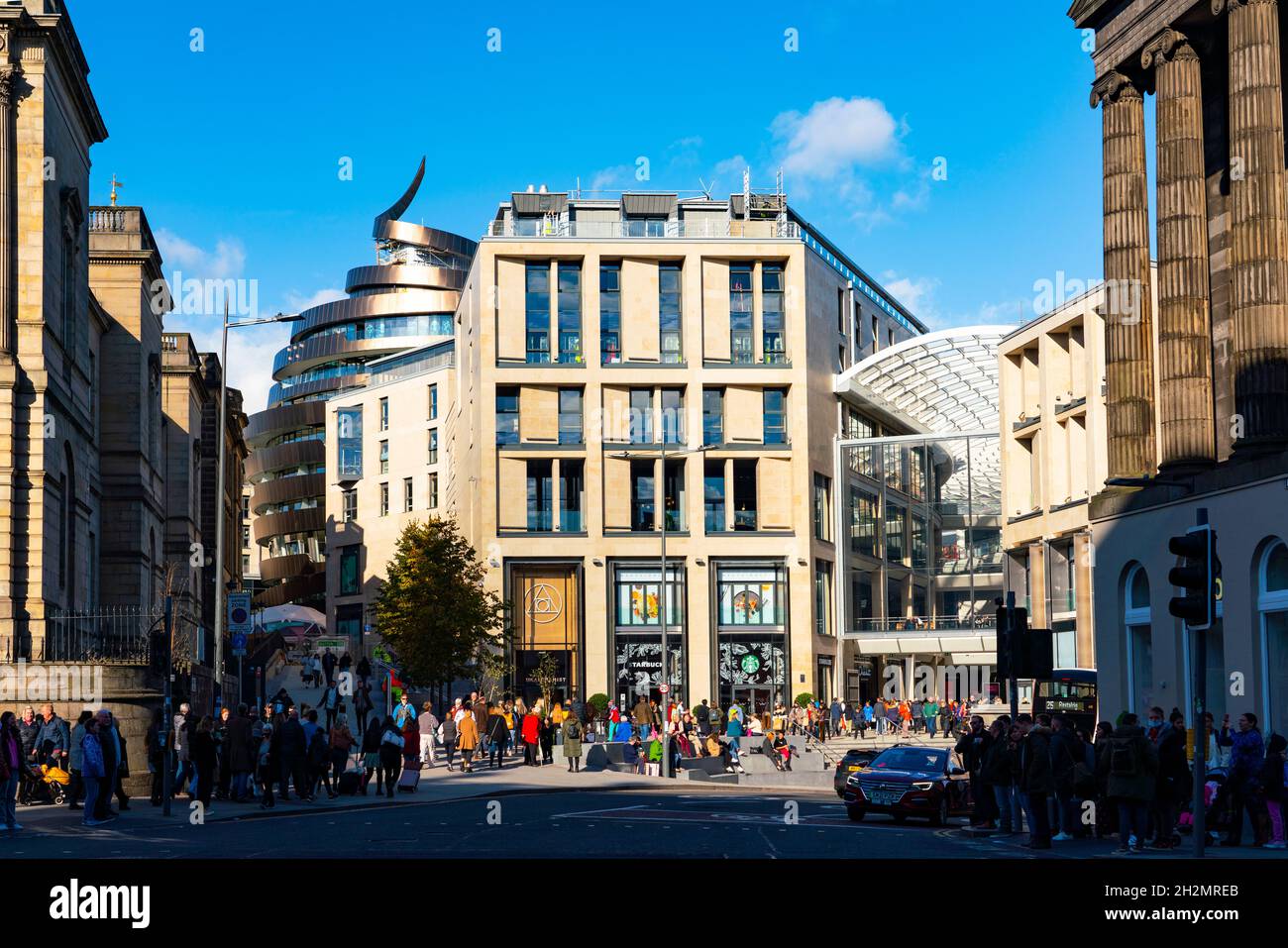 Exterior view of new St James Quarter shopping and leisure centre in ...