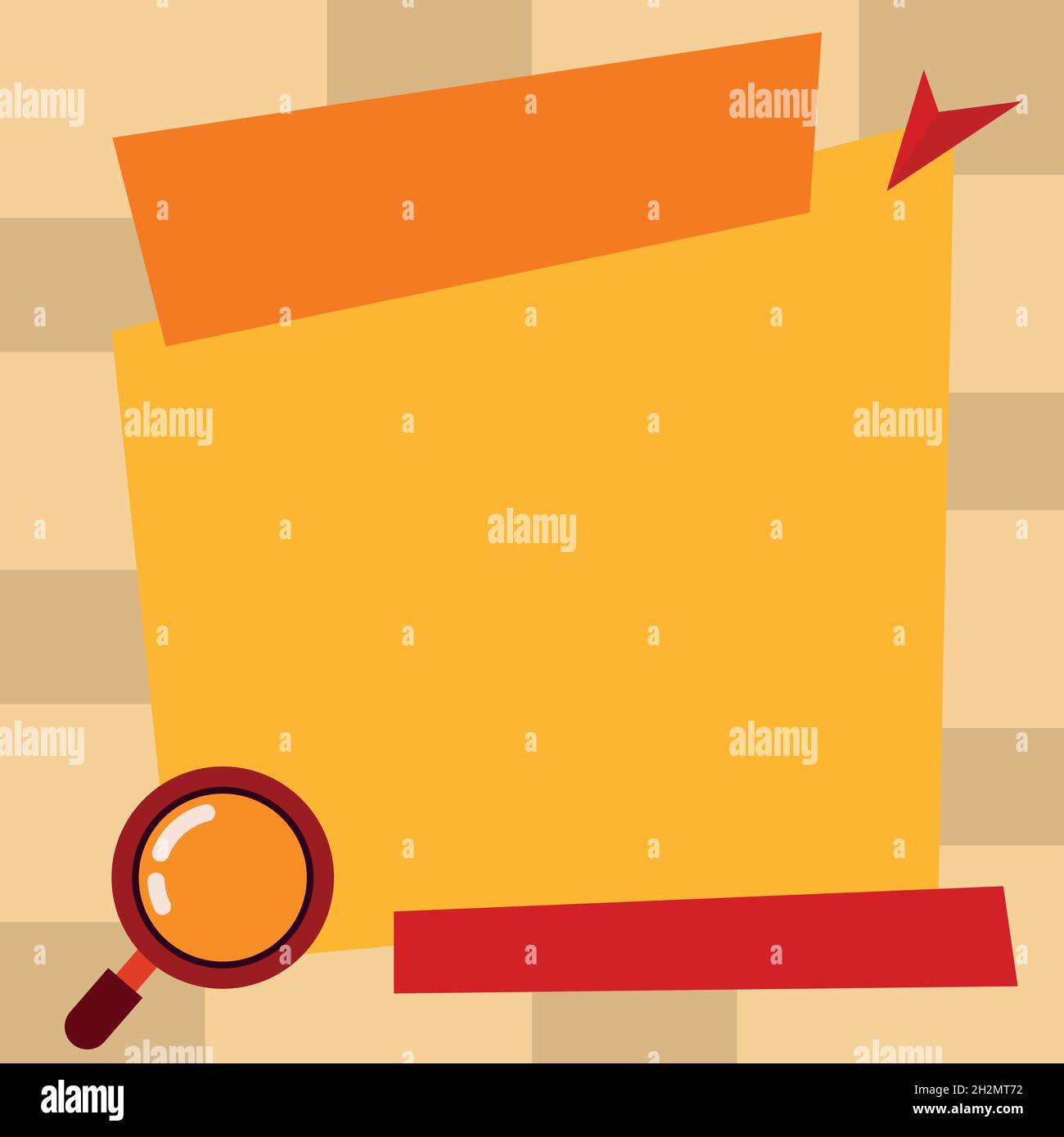 Magnifying Glass Drawing Searching New Hidden Evidence In Big Blank ...