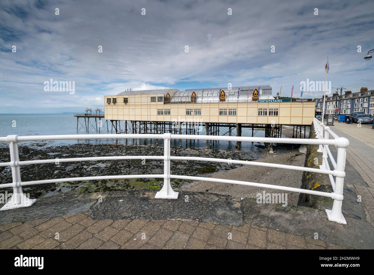 Aberystwyth Victorian pier Ceredigion in mid Wales Stock Photo - Alamy