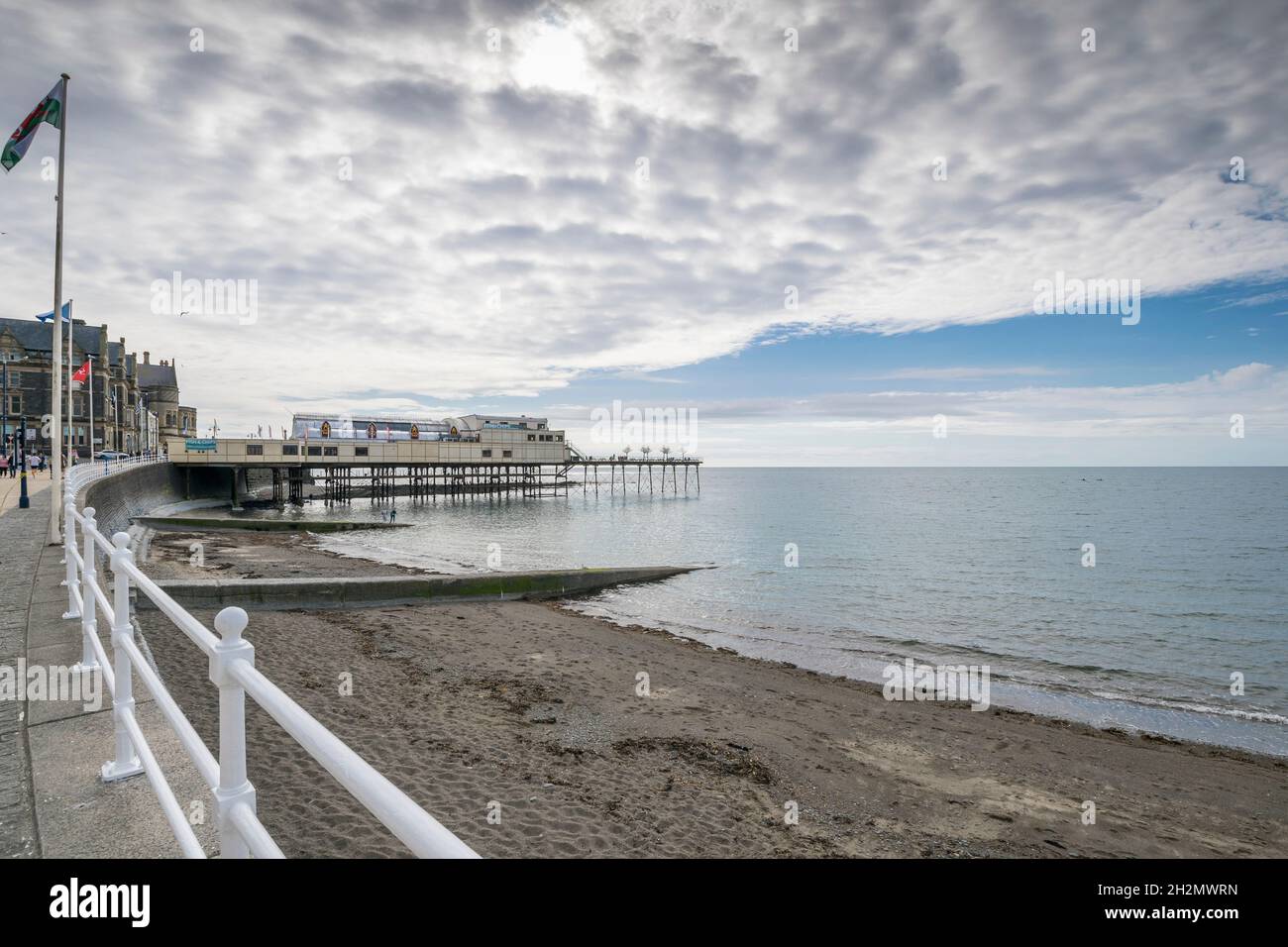 Aberystwyth Victorian pier Ceredigion in mid Wales Stock Photo - Alamy