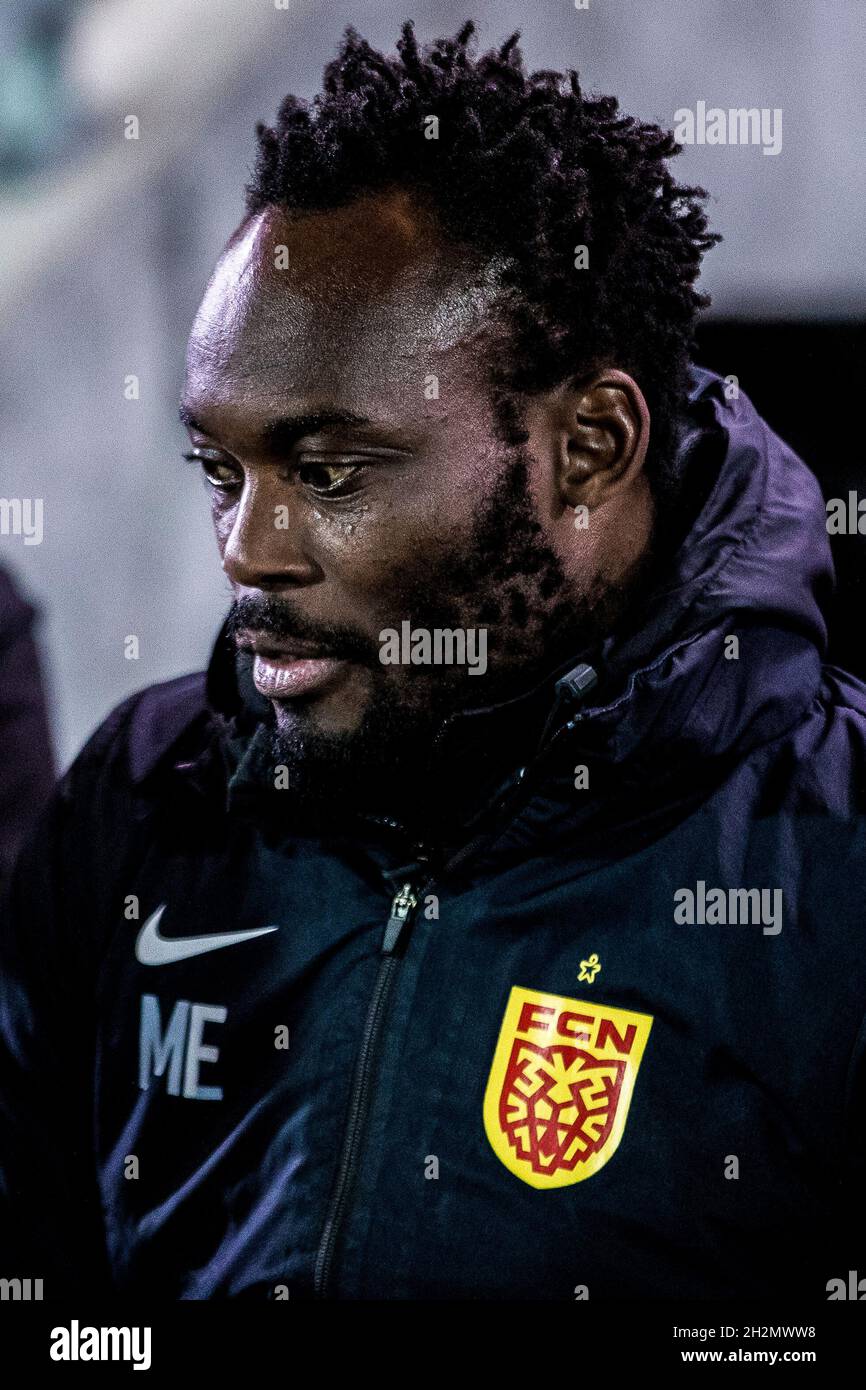 Vejle, Denmark. 22nd Oct, 2021. Player coach Michael Essien of FC ...