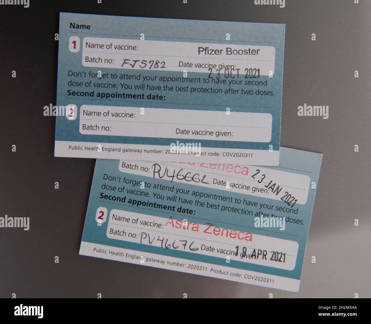 London, UK. 23 October 2021. Pfizer Booster is administered to local ...