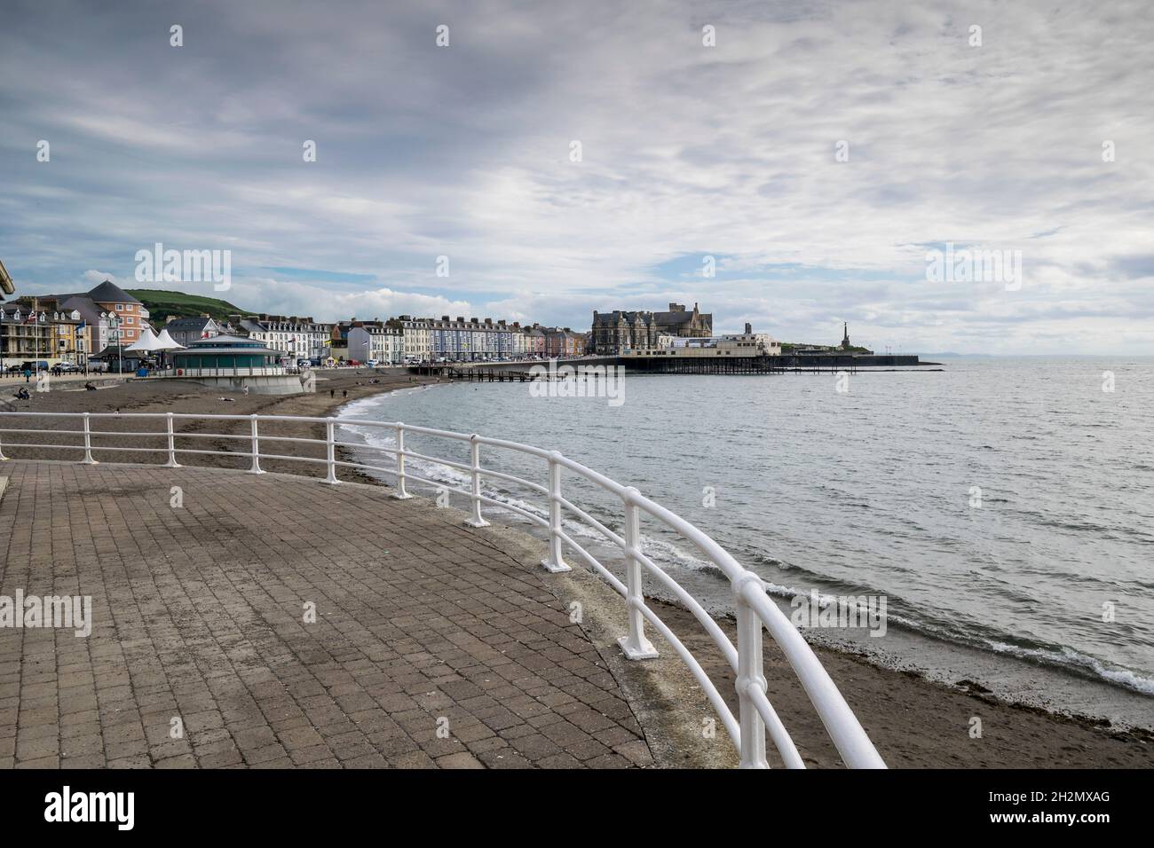 Aberystwyth promenade Ceredigion in mid Wales Stock Photo - Alamy