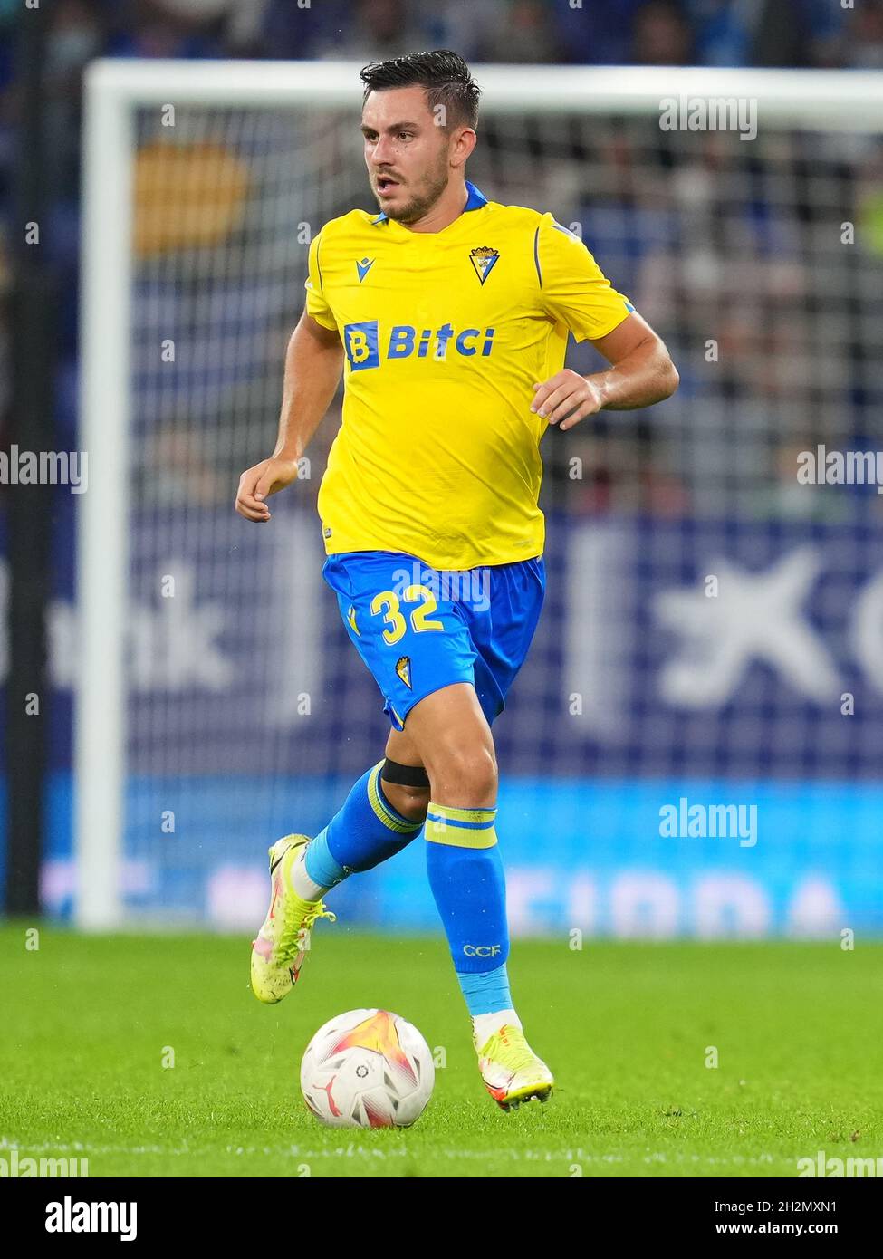 Victor Chust of Cadiz CF during the La Liga match between RCD Espanyol ...