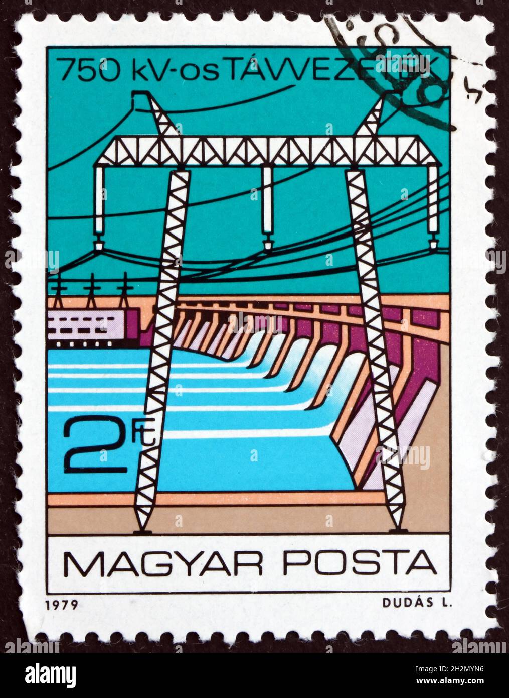 HUNGARY - CIRCA 1979: a stamp printed in Hungary shows Lenin Power ...