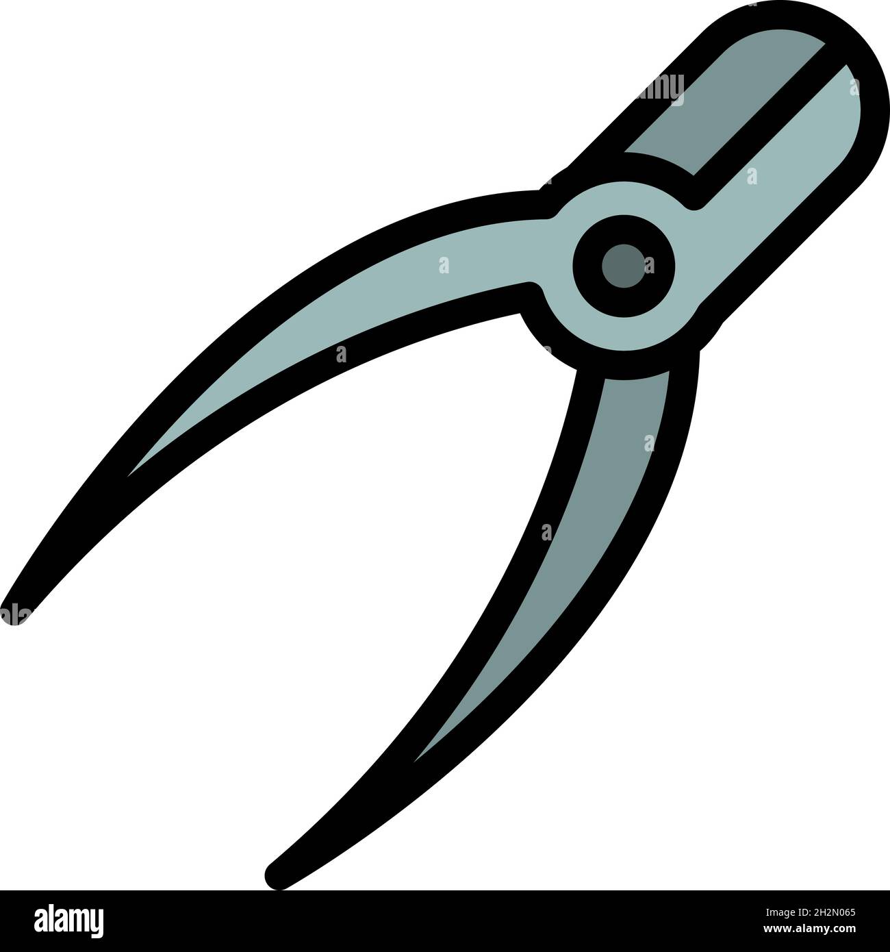 Medicine forceps icons set. Outline set of medicine forceps vector ...