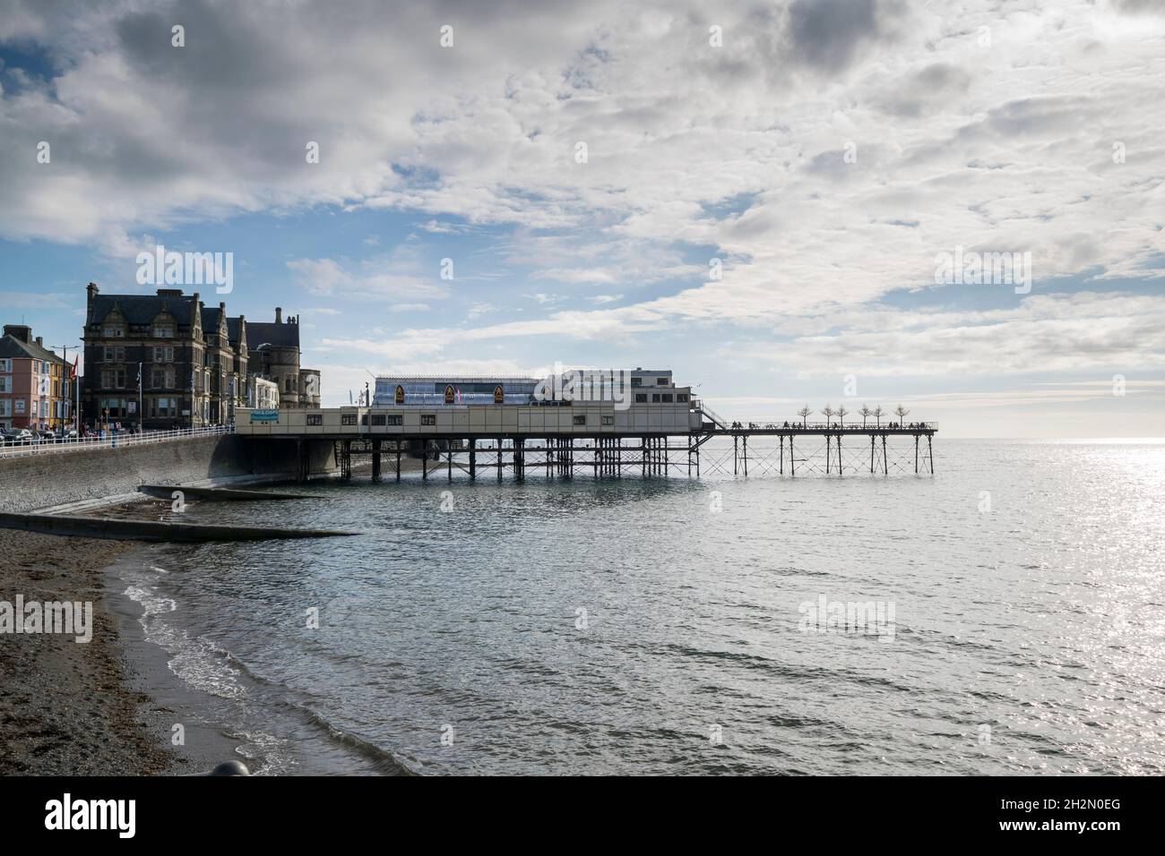 Aberystwyth Victorian pier Ceredigion in mid Wales Stock Photo - Alamy
